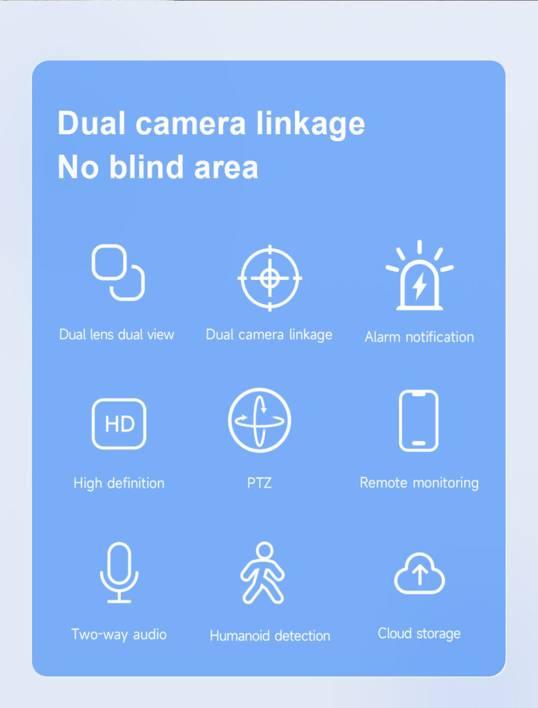 Dual View Wifi PTZ 4mp Double Lens Camera V380 Max BQ2 - Cctv Sri Lanka